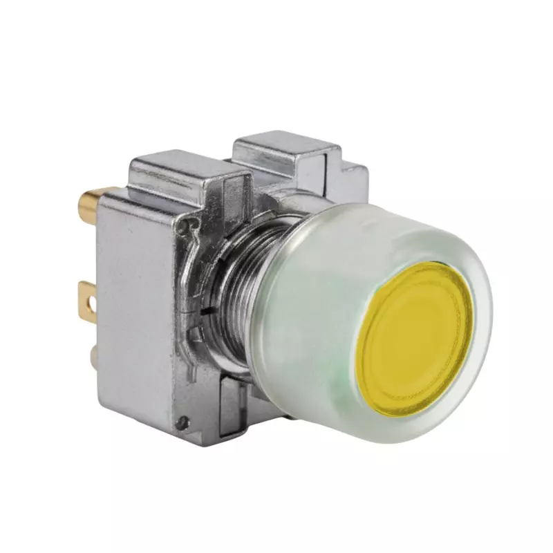Buy Kaycee Push Button Shround Actuator Booted Head Metal Yellow ...