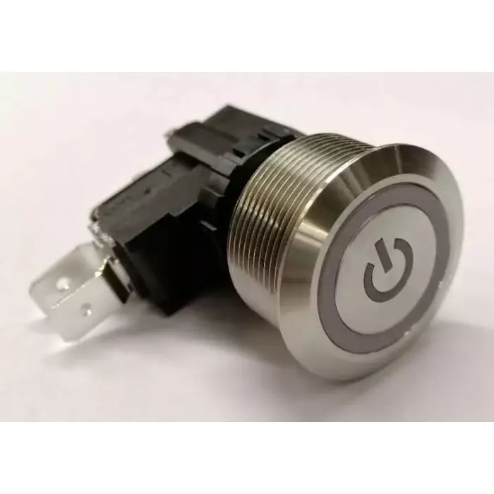 Buy RS PRO Illuminated Push Button Switch Momentary 25.2 mm SPDT White ...