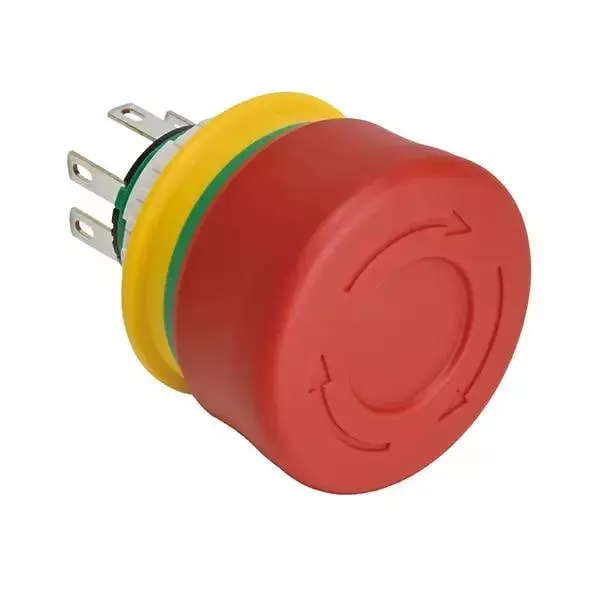Buy IDEC Emergency Stop Switch DPST Panel Mount 10 mA, 3 A 24 V AC ...