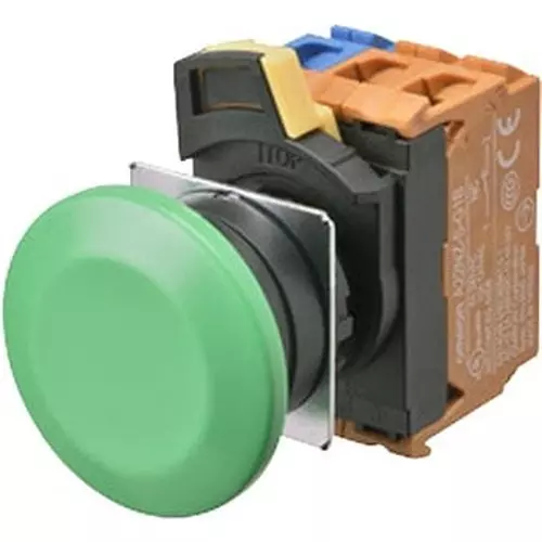 Buy Omron Pushbutton Switch Momentary Mushroom Non-illuminated Blue ...
