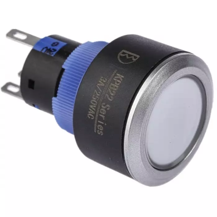 Buy RS PRO Illuminated Push Button Switch Panel Mount 22.2 mm SPDT Blue ...