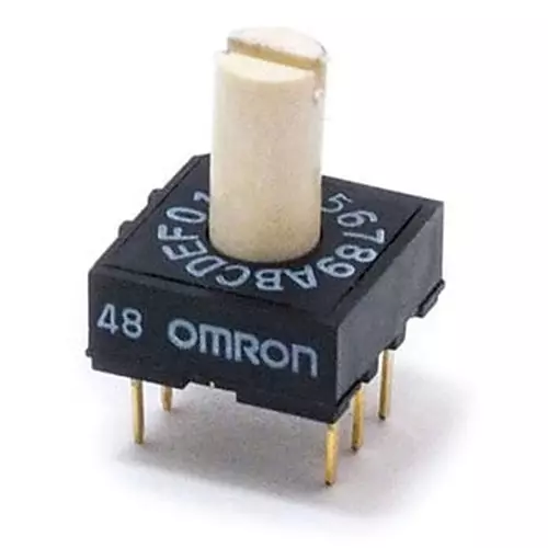 Buy Omron Rotary Dip Switch 100 mohm or more at 250 V DC, A6R-162RS ...