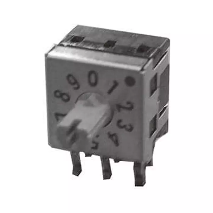 Buy NIDEC COMPONENTS Coded Rotary Switch PCB Mount Screwdriver Slot ...