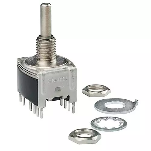 Buy NKK SWITCHES Rotary Switch Non-Illuminated Pin Termination 28 V DC ...
