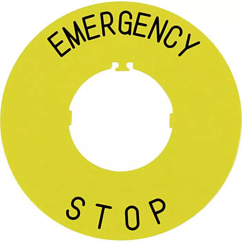 Buy Fuji Electric Command Switch Emergency Stop Nameplate Round Shape ...