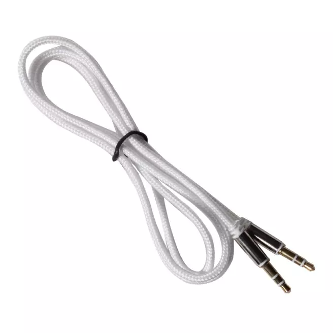 Buy Callmate AUX to AUX Cable Fabric White 10000734 Online in India at ...