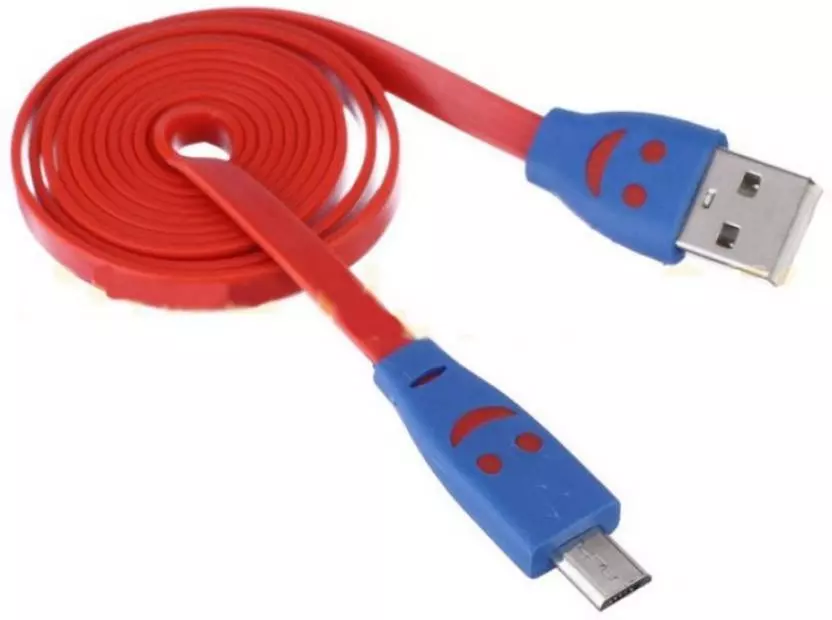 Buy Callmate Charging Cable Smiley face LED flashing - Red 10002781 ...