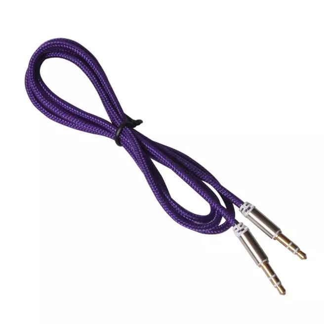 Buy Callmate AUX to AUX Cable Fabric Purple 10000732 Online in India at ...