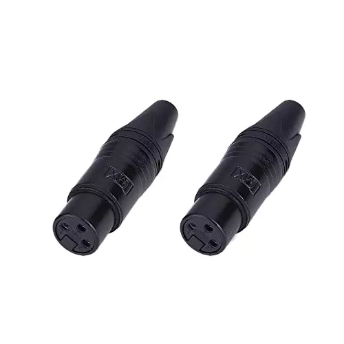 Buy MX 3 Pin XLR MC3FXX Female Mic Ext. Connector MX-3026 (Pack of 2 ...