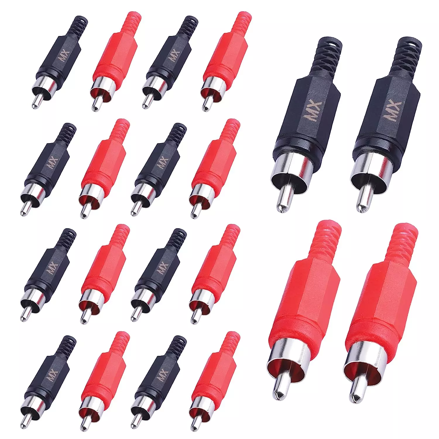 Buy MX RCA Male Connector Ideal for Audio, Subwoofer, Speaker, Home ...