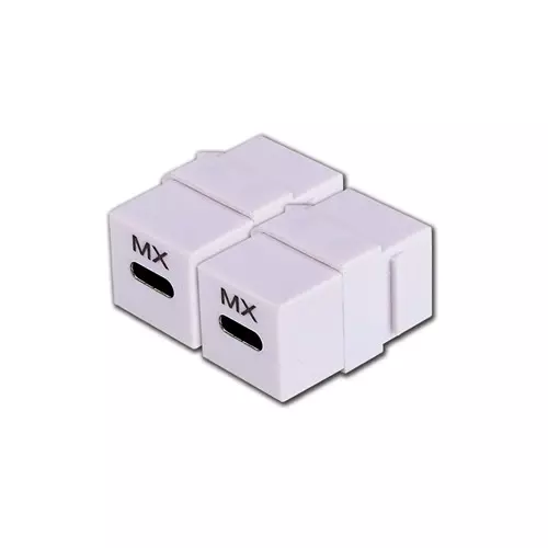 Buy MX Type-C Female to Female White Inline Coupler MX-4061 (Pack of 2 ...