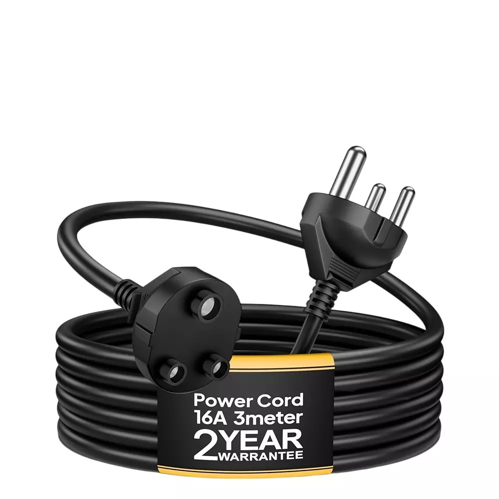 Buy FEDUS Power Extension Cord Wire 3000 W TYPE-D 3 m Cable Length Male ...