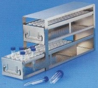 Buy Tarson 111001 SS Upright Freezer Drawer rack For 15ml Centrifuge ...