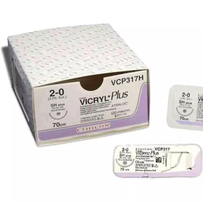 Buy Ethicon VP2304 70 cm 1 USP Vicryl Plus Violet Braided Antibacterial ...