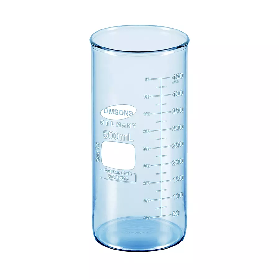 Buy Omsons Germany 500 ml Clear Beaker Tall Form Without Spout 242A/6 ...