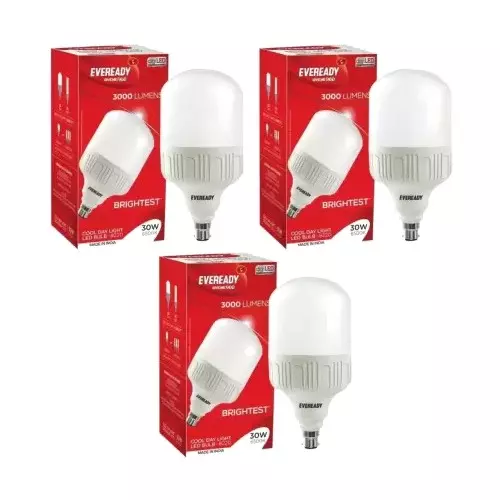 Buy Eveready 30W Polycarbonate LED Bulb (Pack of 3) Online in India at ...