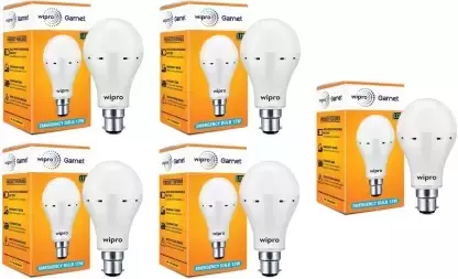 Buy Wipro 12 W Standard B22 Inverter Bulb 4 hrs Bulb Emergency Light ...