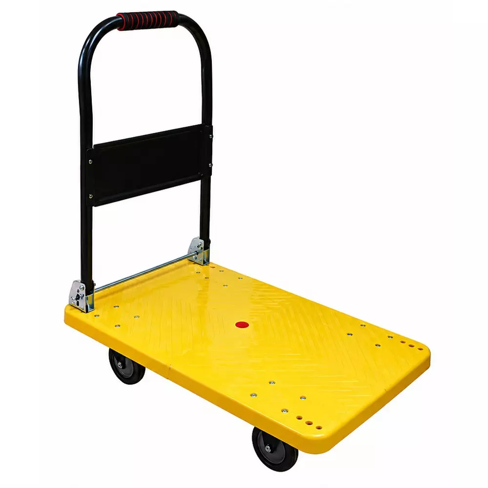 Buy BIGAPPLE Platform Trolley Plastic 150 Kg Load Capacity 50x70 cm ...