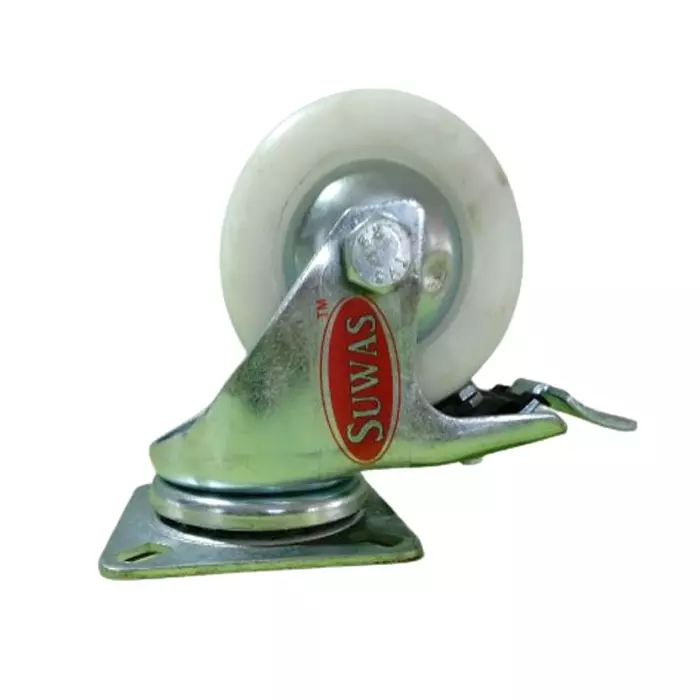 Buy SUWAS TROLLEY STORE 4x2 Inch 125 Kg PP Swivel with Brake Castor ...