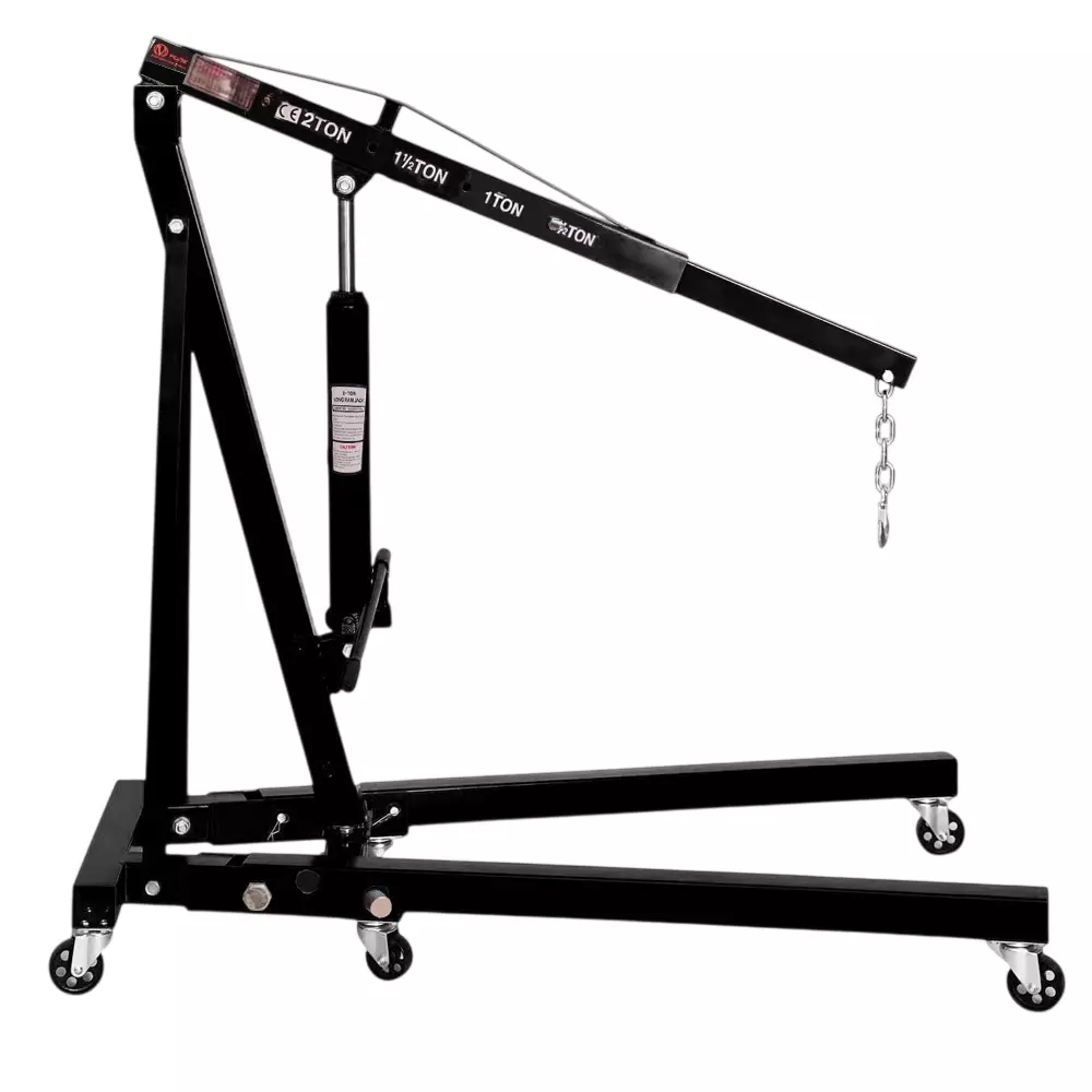 Buy Voltz Engine Hoist cum Hydraulic Cherry Picker Shop Crane with 2 ...