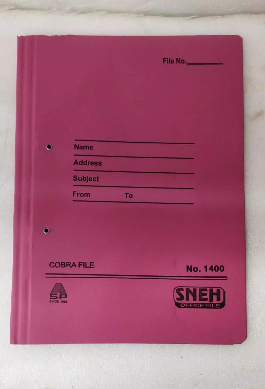 Buy GENERIC 450 GSM Cobra File Assorted Color A5 Size (Pack of 10 ...
