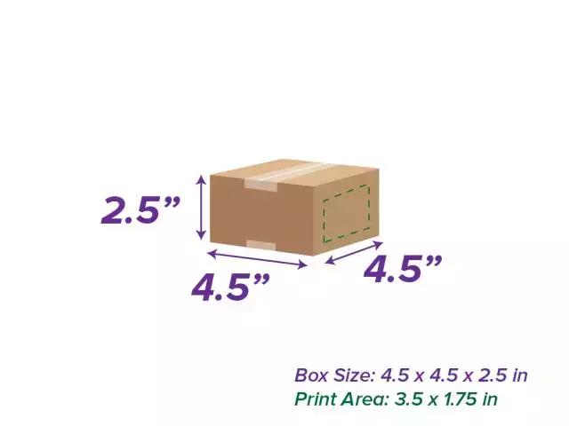 Buy IB Basics 4.5x4.5x2 Inch Cardboard 3 Ply Brown Corrugated Box ...