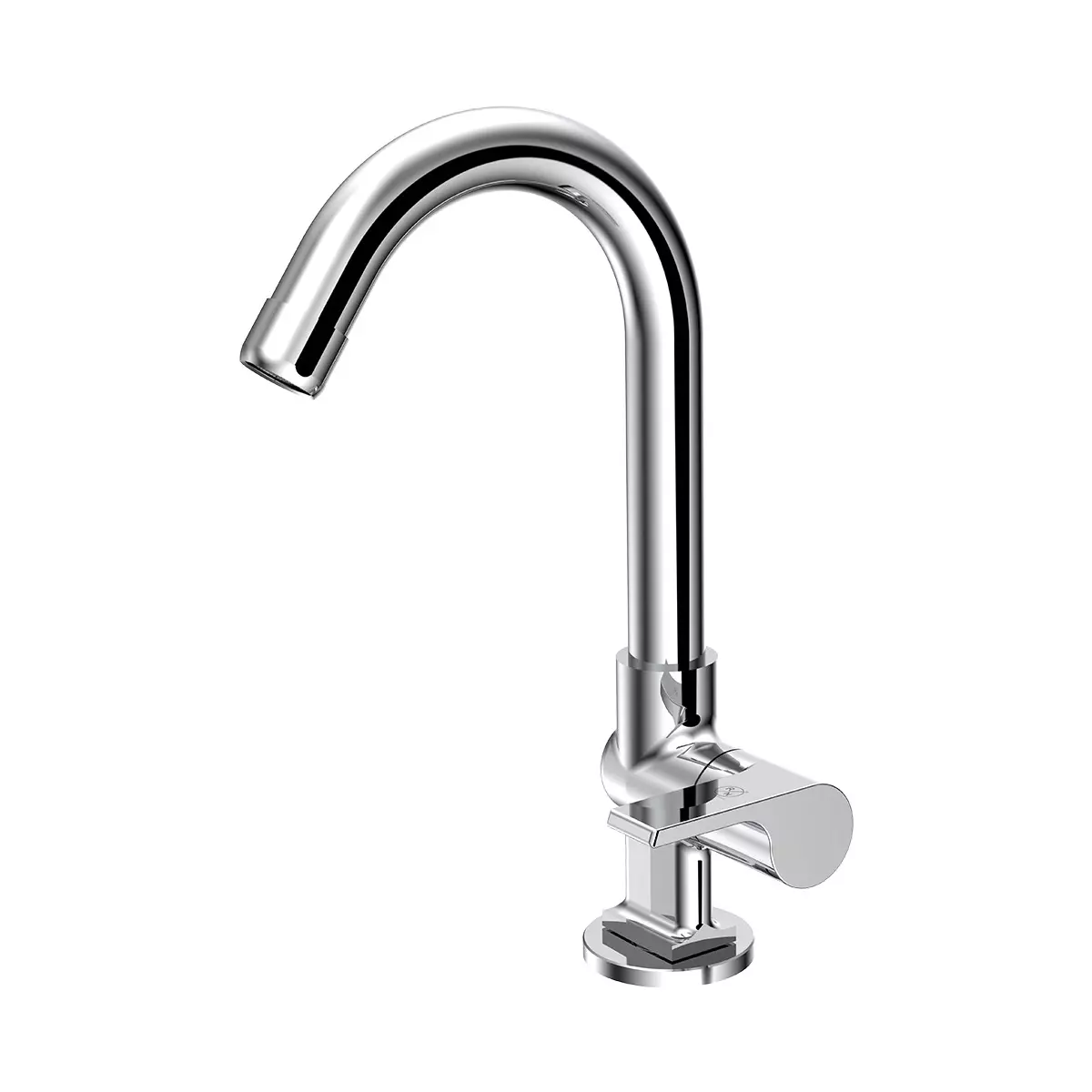 Buy RN Silk Collection Swan Neck Tap With Swivel Spout & Flange Chrome ...