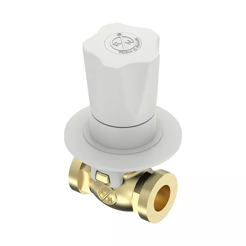 Buy RN Concealed Stop Tap Brass White 3/4 Inch (20 mm) Size for Kitchen ...