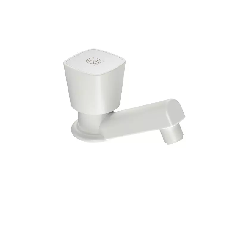 Buy RN PTMT Foam Flow Pillar Tap 1/2 Inch (15 mm) Size White Chrome for ...
