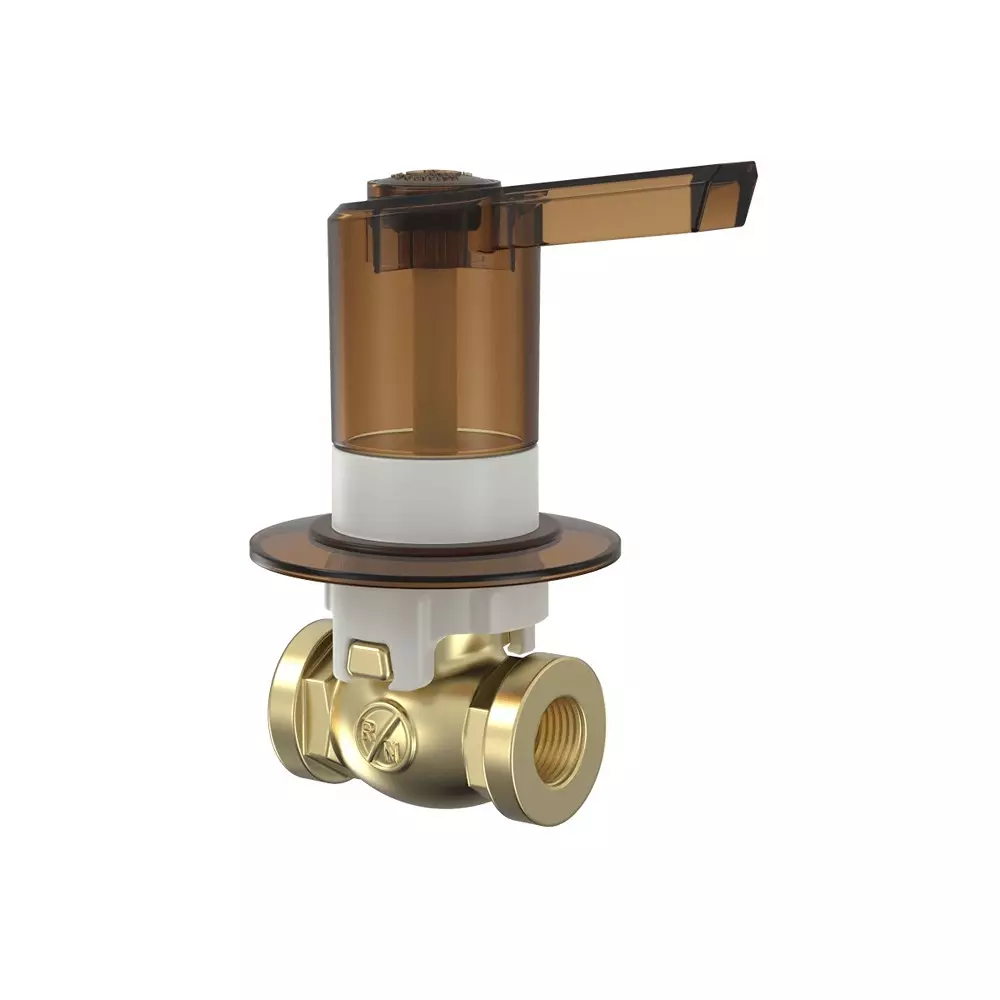 Buy RN Concealed Stop Tap Brass White Hash Brown 1/2 Inch (15 mm) Size ...