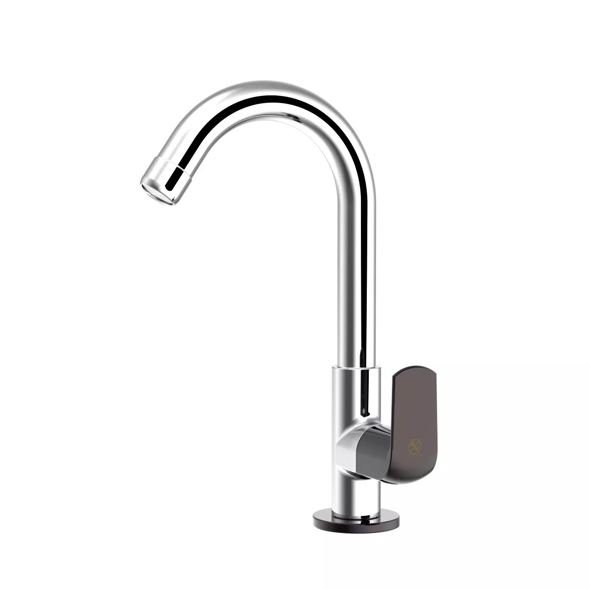 Buy RN Solitaire Pro Dual Swan Neck Tap With Swivel Spout & Flange ...