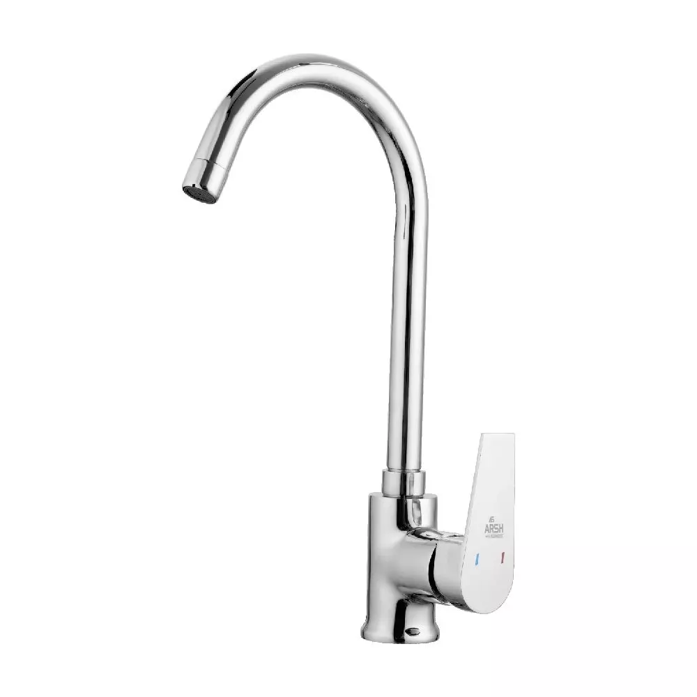 Buy AR5H Single Lever Sink Mixer Tap Table Mounted Brass Chrome Finish ...