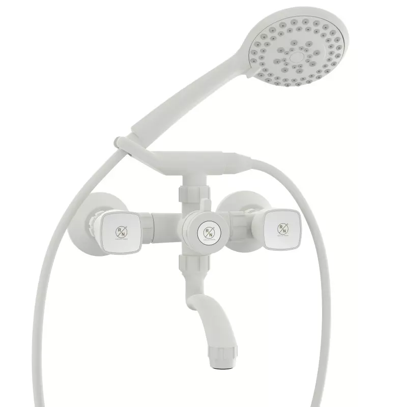 Buy RN PTMT Wall Mixer Telephonic Tap With Crutch Kit 1/2 Inch (15 mm ...