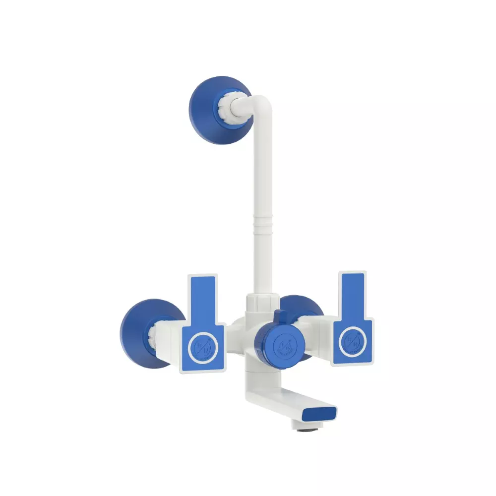 Buy RN Glamour Collection Wall Mixer Tap With L Bend PTMT 1/2 Inch (15 ...