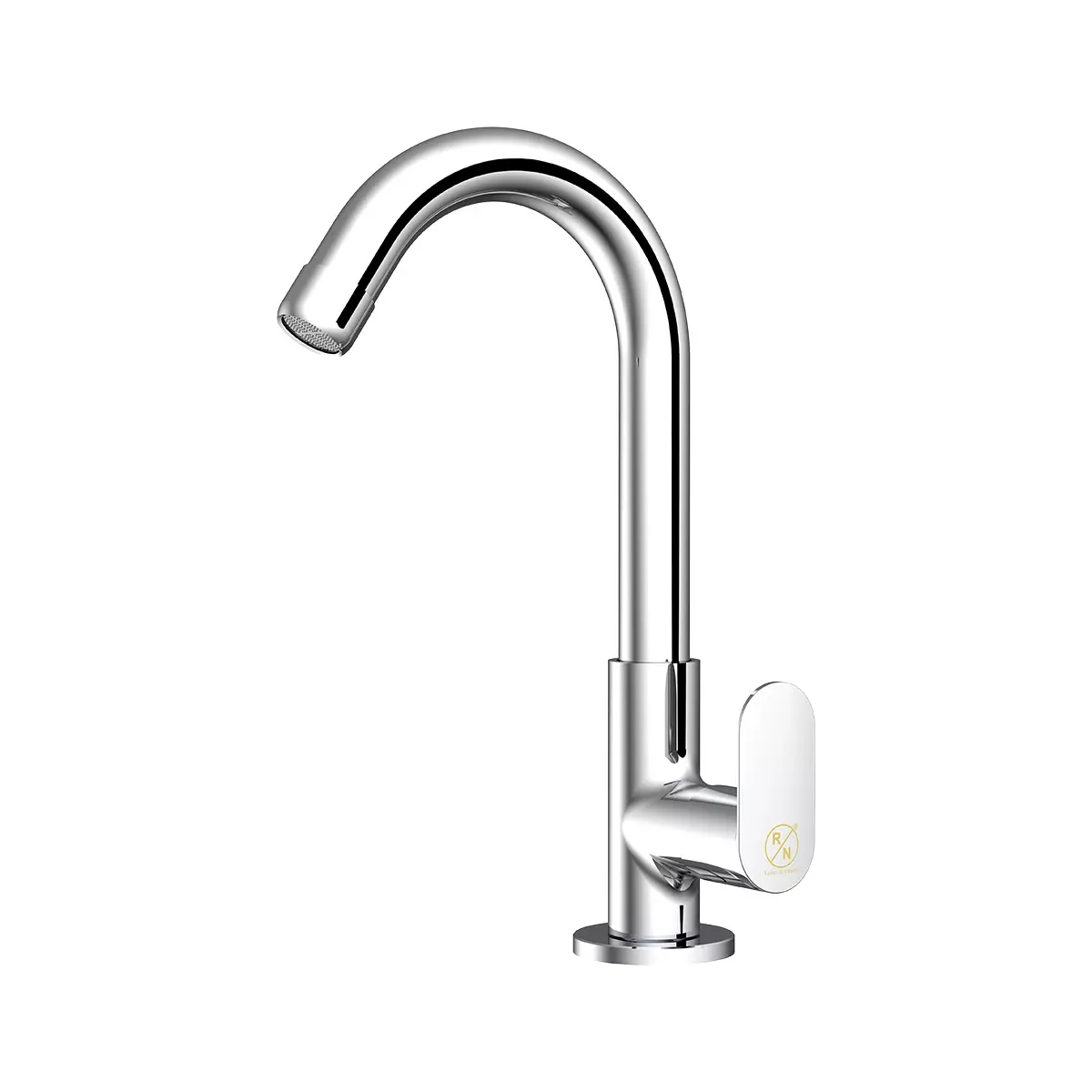 Buy RN Zane Collection Swan Neck Tap With Swivel Spout & Flange 1/2 ...