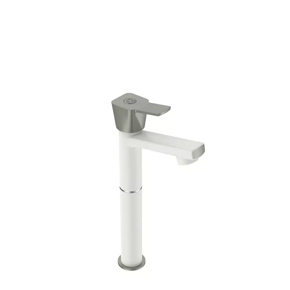 Buy RN PTMT Foam Flow Tall Body Pillar Tap 1/2 Inch (15 mm) Size White ...