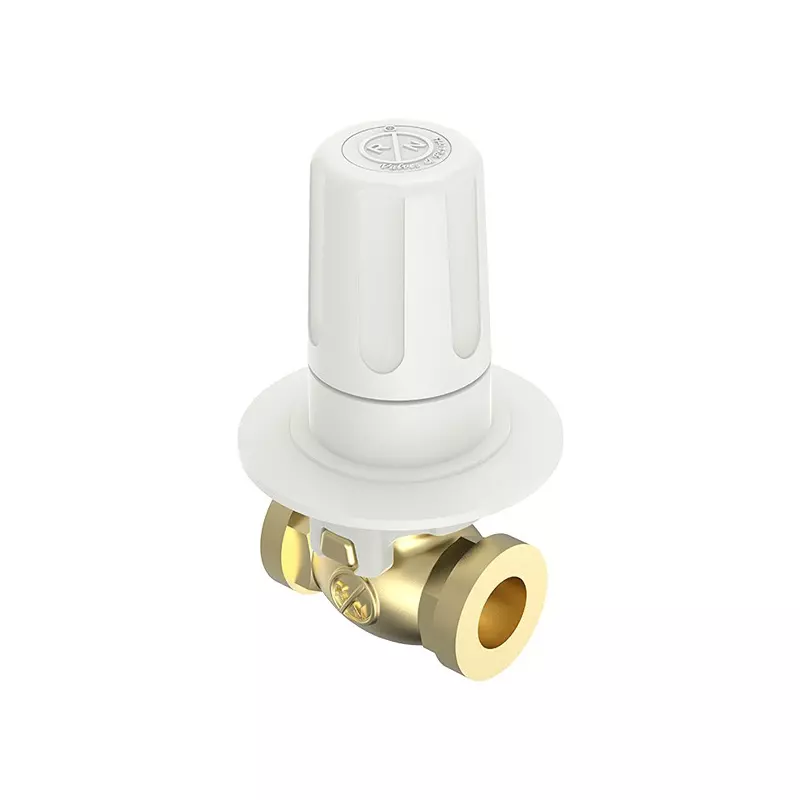 Buy RN Concealed Stop Tap Brass White 1/2 Inch (15 mm) Size for Kitchen ...