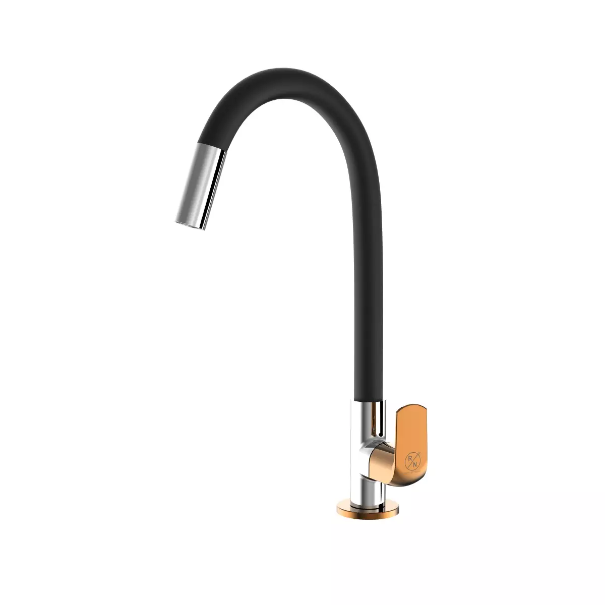 Buy RN Solitaire Pro Dual Swan Neck Tap With Swivel Spout & Flange ...