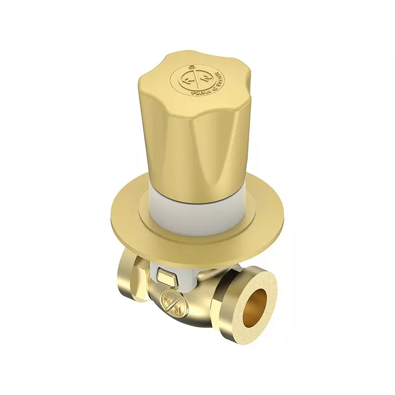 Buy RN Concealed Stop Tap Brass Ivory Bright Gold 1/2 Inch (15 mm) Size ...
