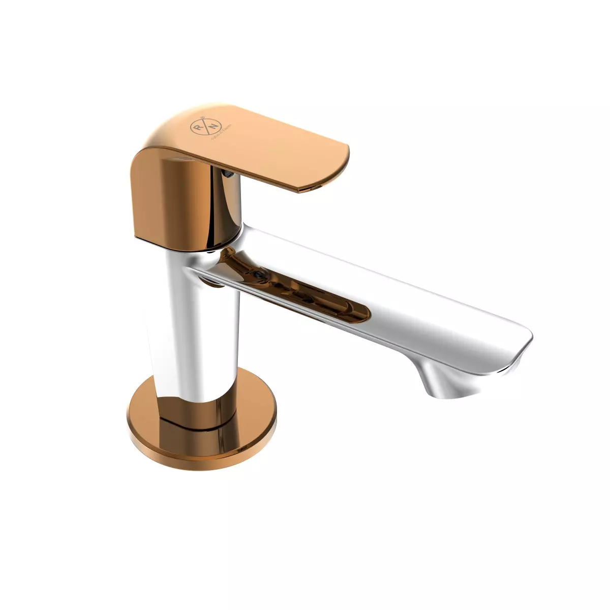 Buy RN Solitaire Pro Dual Pillar Tap With Flange Rose Gold Chrome 1/2 ...