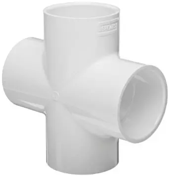 Buy Prince Four Way Tee Pipe Fitting Injection Moulded Size - 32x32 ...