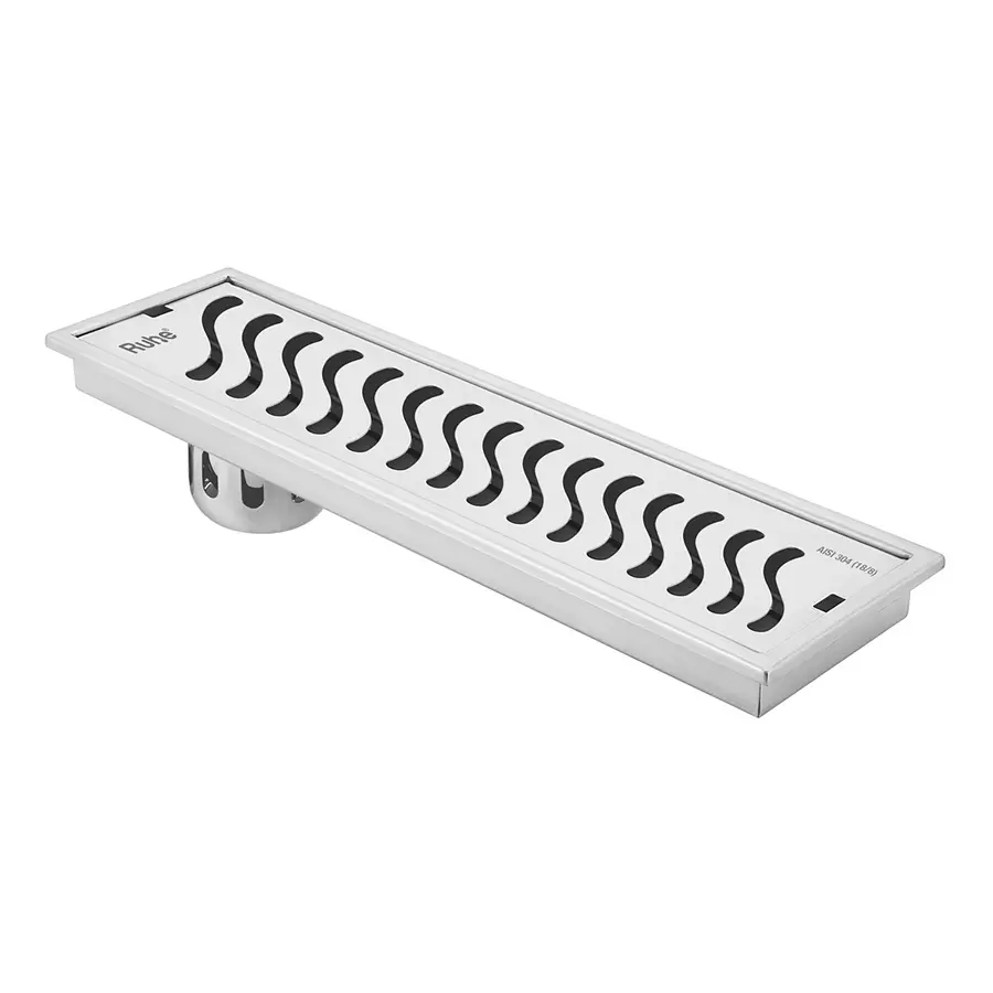 Buy Ruhe 40x5 inch Shower Drain Channel Brushed Finish, Stainless Steel ...