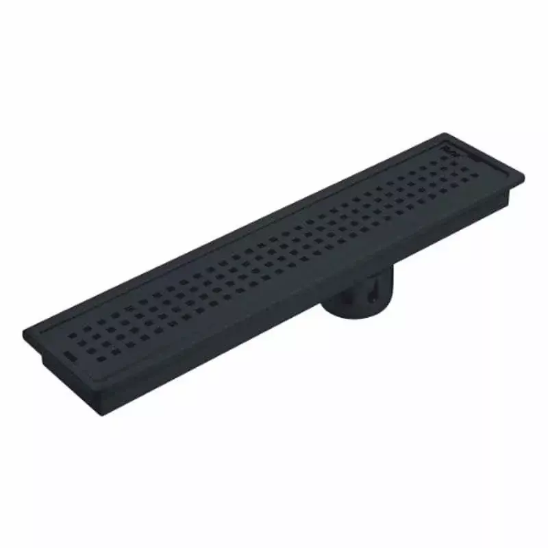 Buy Ruhe Palo Shower Drain Channel 12x4 Inch Black PVD Coated, 16-0132 ...