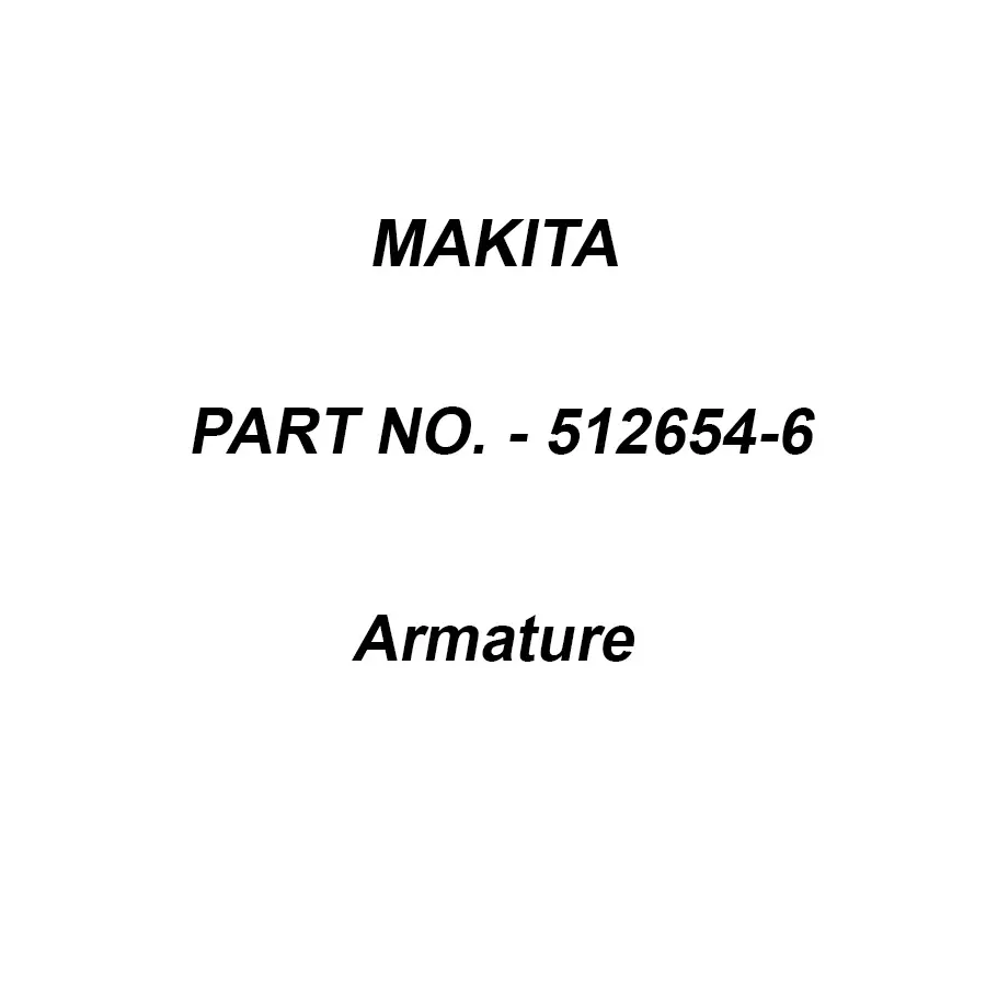 Buy Makita 240 V Armature for UT1301, Part No 512654-6 Online in India ...