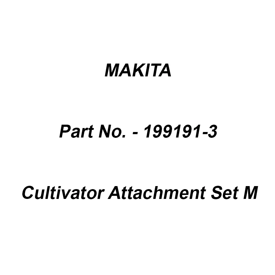 Buy Makita Cultivator Attachment Set M Suitable For DUX60, Part No ...