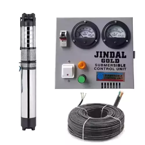 Buy Jindal Gold 1.5 HP 12 Stage Submersible pump with Control Panel and ...