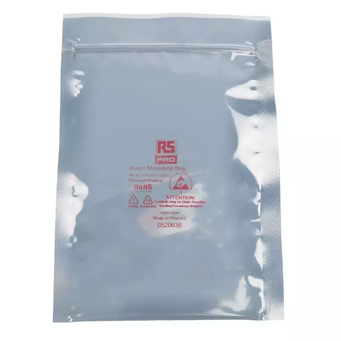 Buy RS PRO Static Shielding Bag 102mm(W)x 152mm(L) Model No 4319538 ...