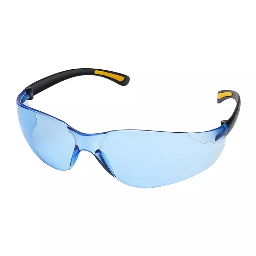 Buy The Mask Lab Safety Goggle Soft Temple Antiscratch Rim Less Blue ...