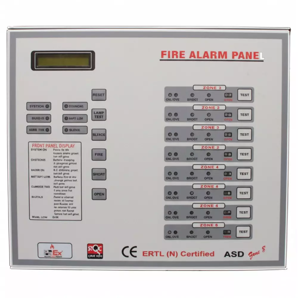Buy Palladium Agni 8 Zone Fire Alarm Control Panel ERTL (N) Backlit LCD ...
