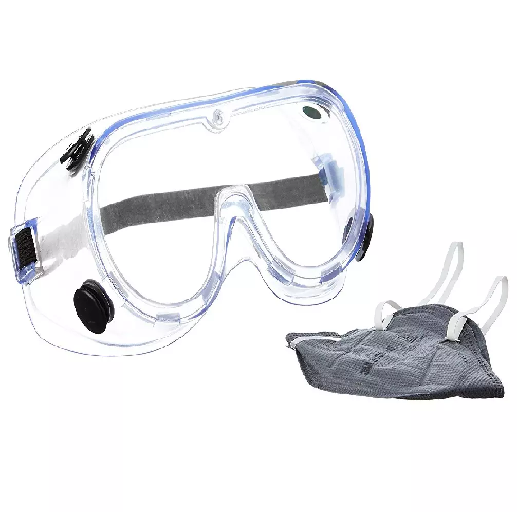Buy 3M 1621+9000IN Safety Goggles and Dust Respirator Mask Combo Online ...